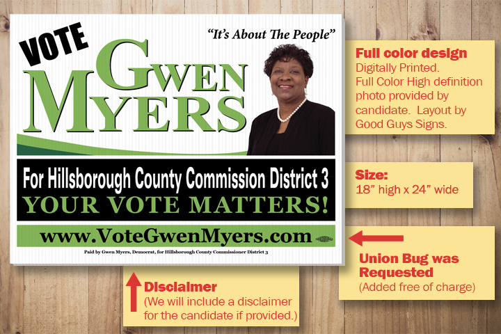 Cheap Political Campaign Yard Signs | Cheap Election Signs