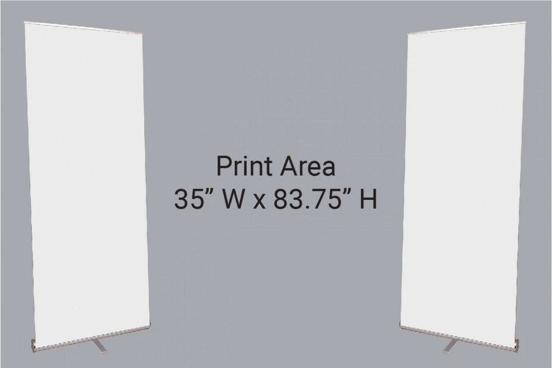 Custom Promotional Wide Retractable Banner Stands - Pacific
