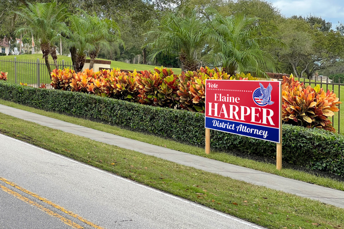 Large Political Campaign Yard Sign Package - Customizable