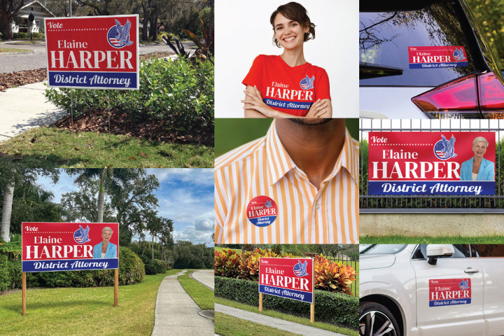 Large Political Campaign Yard Sign Package - Customizable