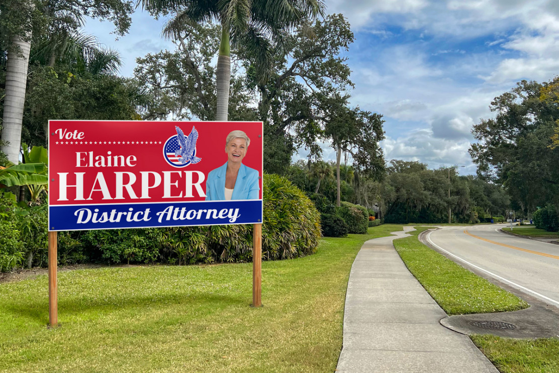 Large Political Campaign Yard Sign Package - Customizable