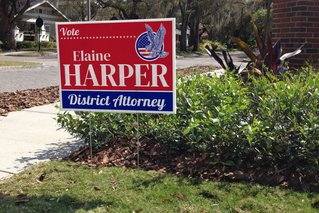 Large Political Campaign Yard Sign Package - Customizable