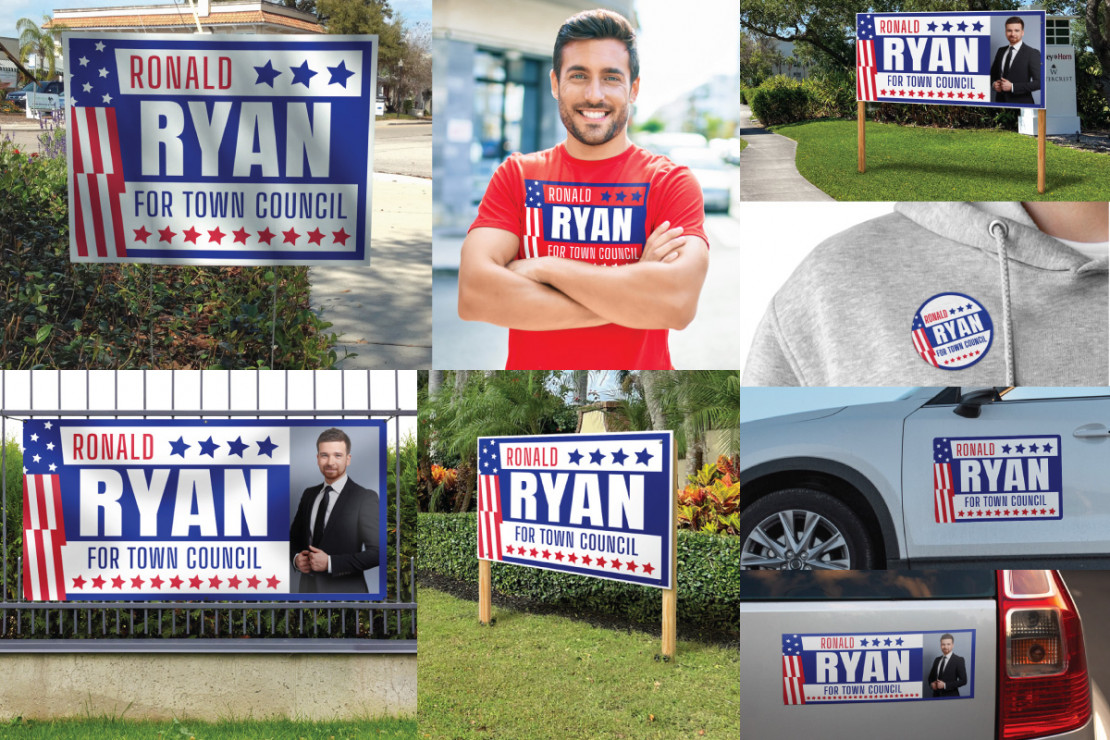 Town-Sized Campaign Promotional Products, Signages & More