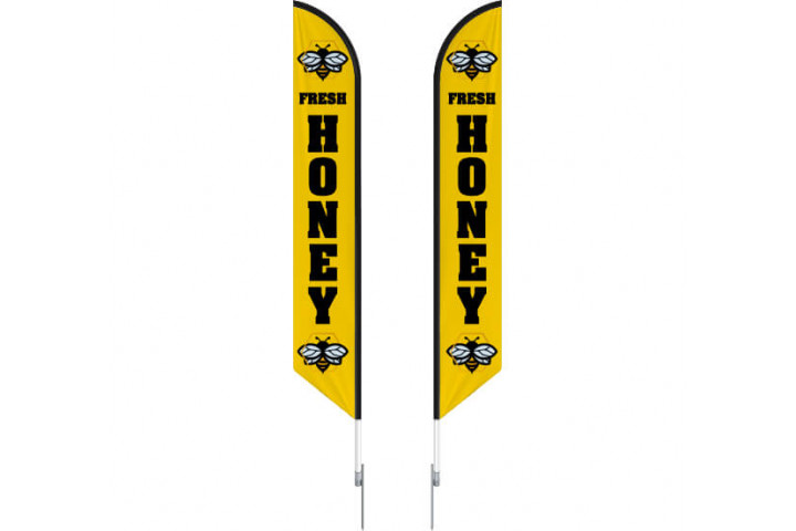 Custom-Printed Advertising Feather Flag Sign for Sale Online