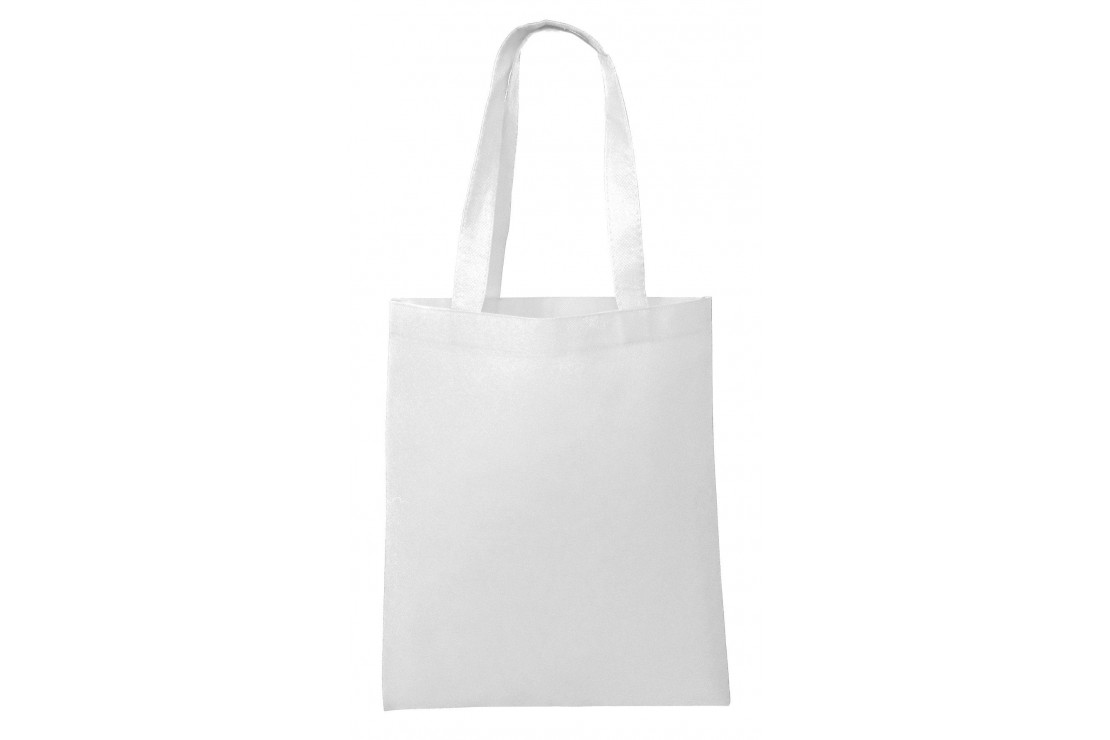 Economy Non-woven Medium Sized No-Gusset Tote Bags