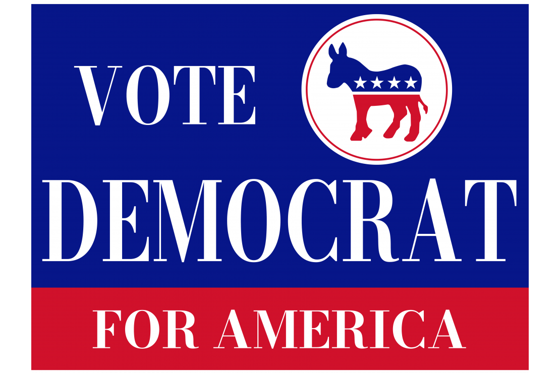Cheap Custom Printed Democrat Election Campaign Yard Signs for Sale