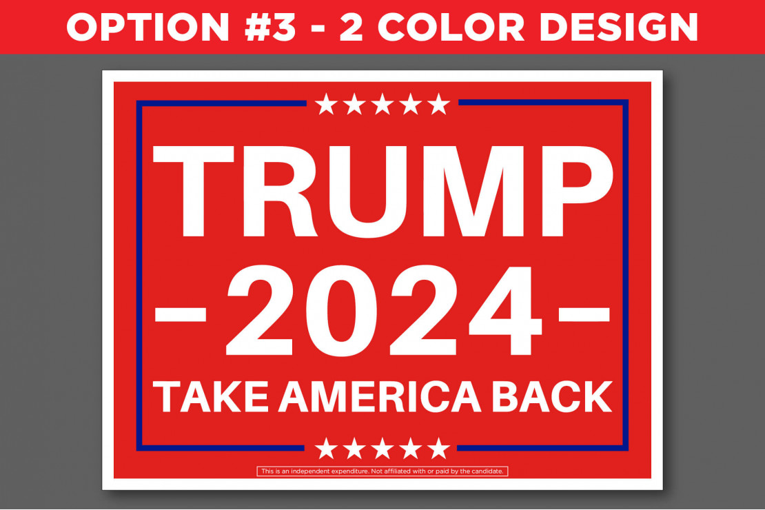Cheap Custom Printed Trump Vance Presidential Election Campaign Yard ...
