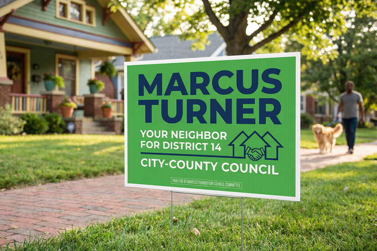 Indianapolis Political Yard Signs | Fast Campaign Printing