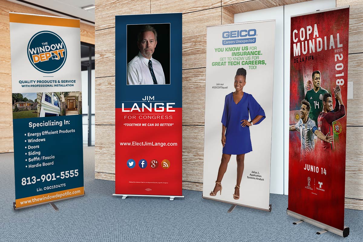 Deluxe Custom Retractable Poster/Banner Stand for Sale