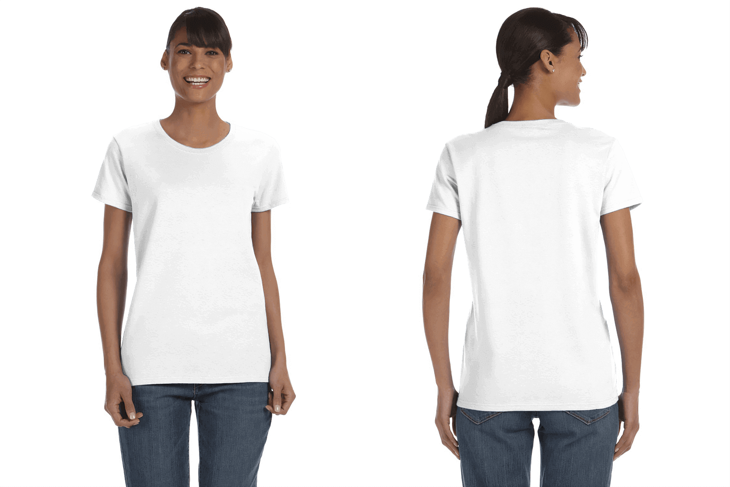 Gildan G500L Ladies Pre-Shrunk Missy Fit Shirt - Lightweight