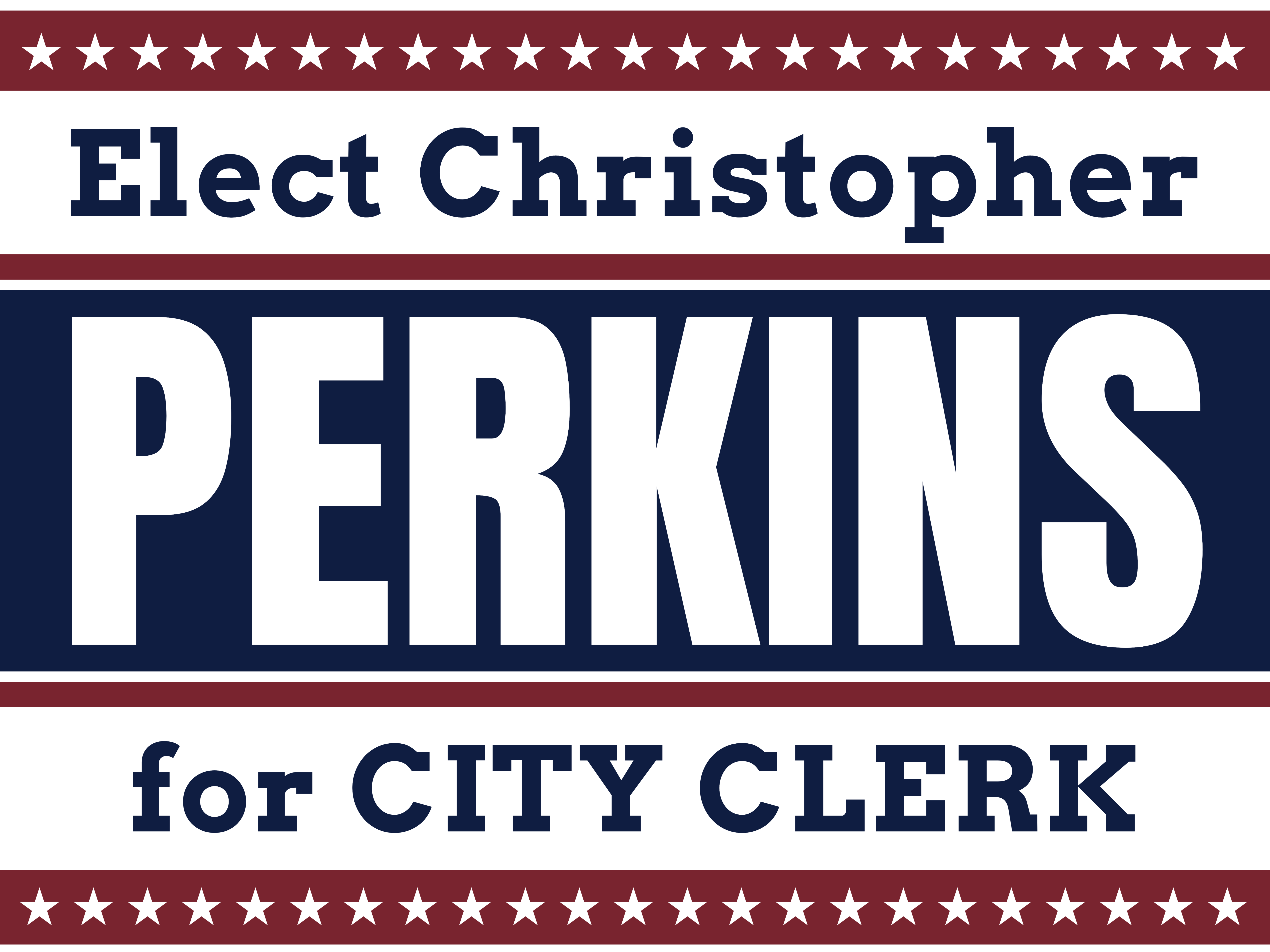 Cheap Custom Printed City Clerk Election Campaign Yard Signs for Sale